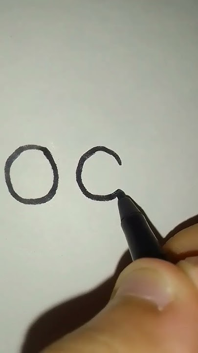 draw something using letter O - YouTube