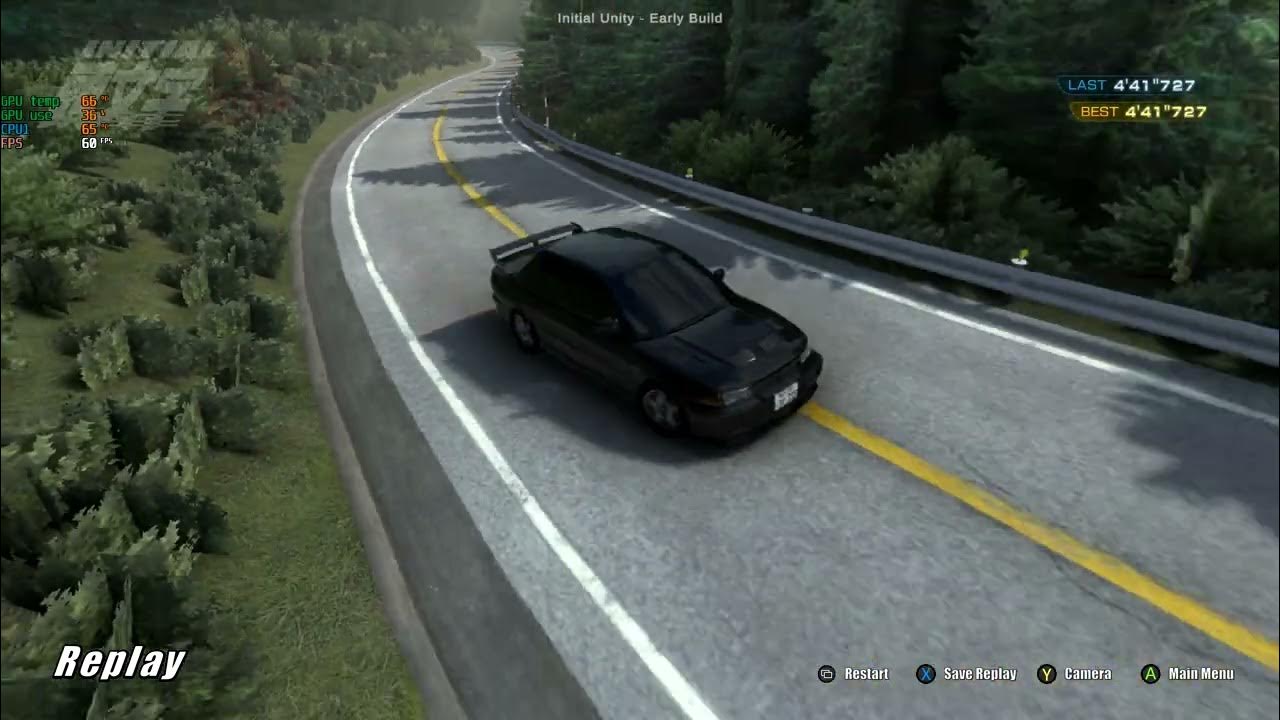 Initial Unity 頭文字D 音楽著作権テスト このゲーム苦手です - YouTube