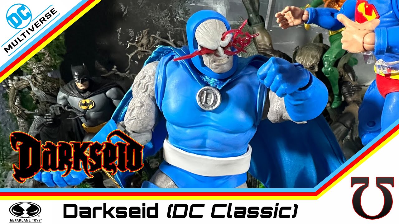 McFarlane DC Multiverse - Darkseid DC Classics Megafigure and Justice League Views - YouTube