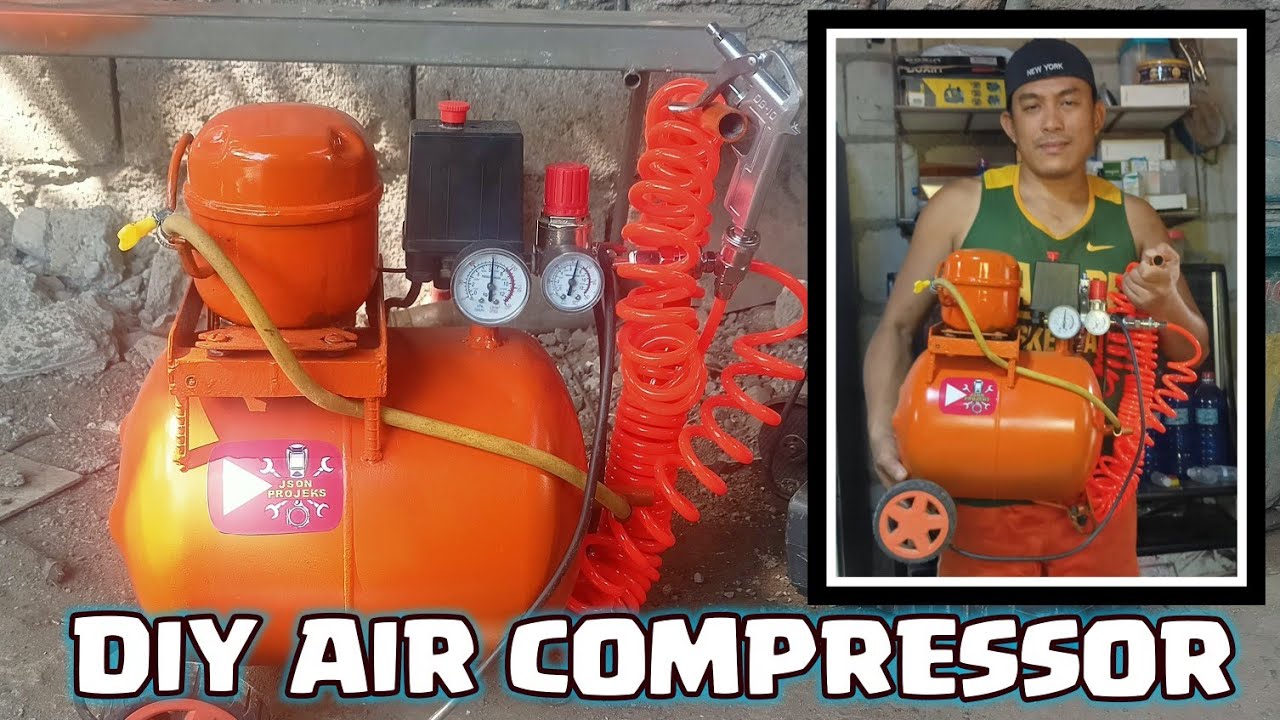 DIY AIR COMPRESSOR - YouTube