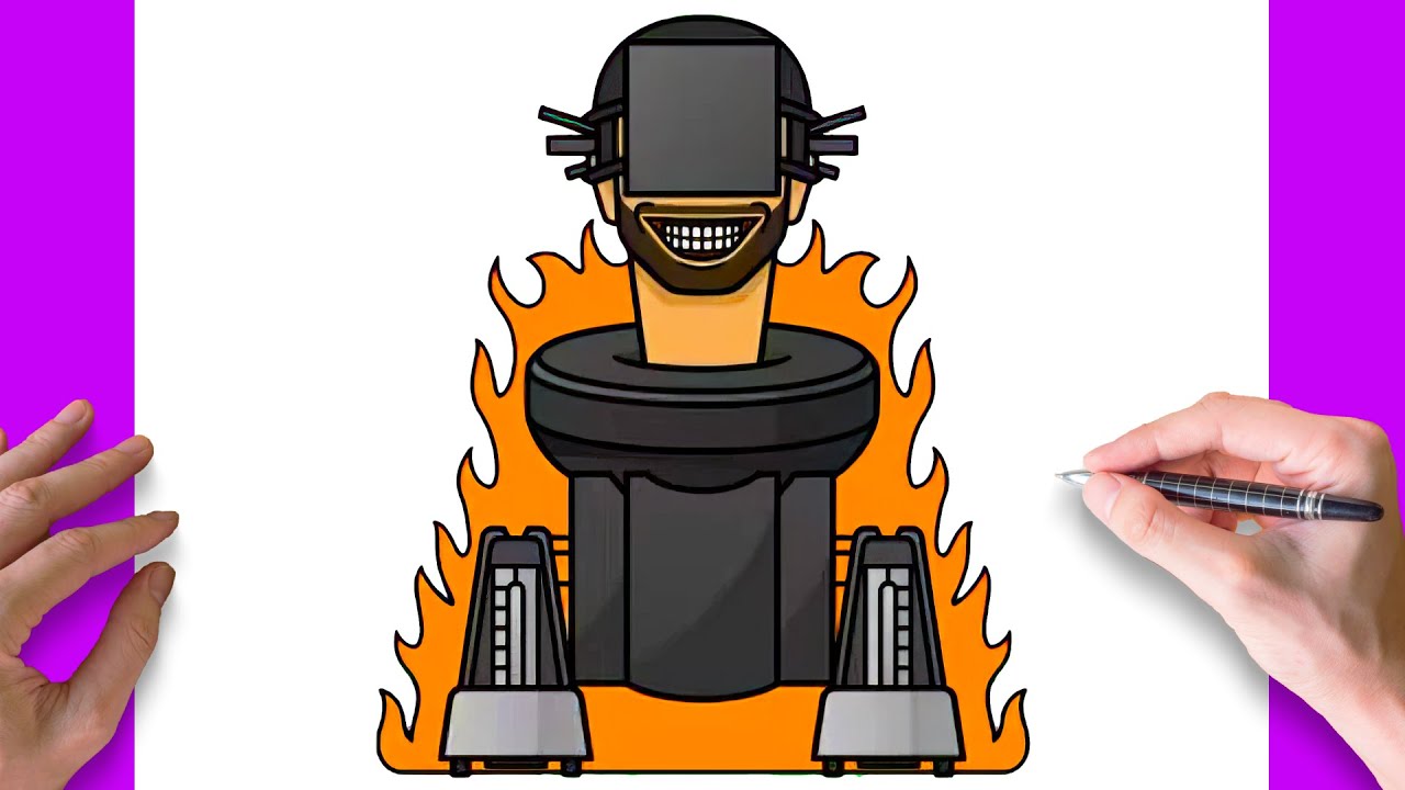 How to Draw FLAMETHROWER | Skibidi Toilet | EASY | STEP BY STEP - YouTube