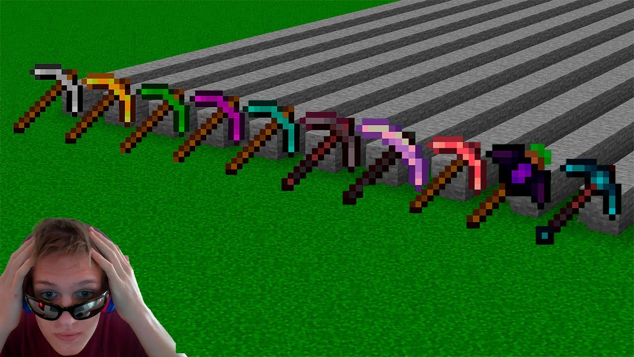 which pickaxe is the fastest in minecraft? - YouTube
