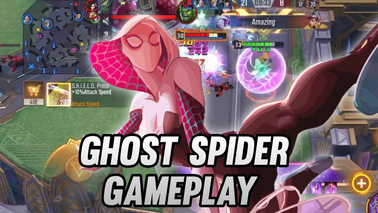 Ghost spider gameplay - Marvel super wars - YouTube