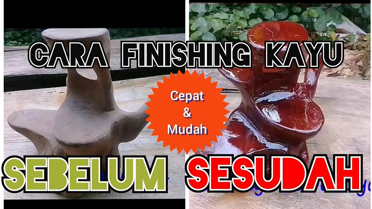 CARA FINISHING KAYU MENGGUNAKAN MELAMIC CLEAR - YouTube