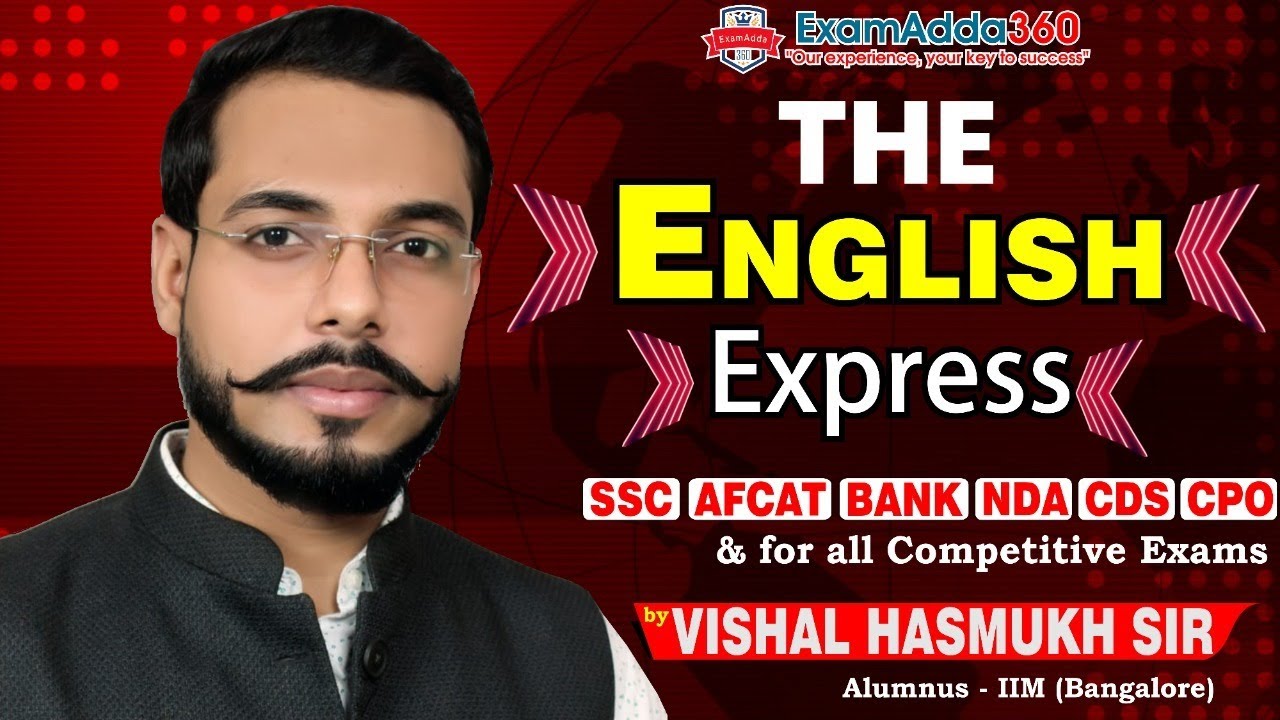 The English Express | 24.10.2020 | Vishal Hasmukh Sir | Exam Adda 360 ...