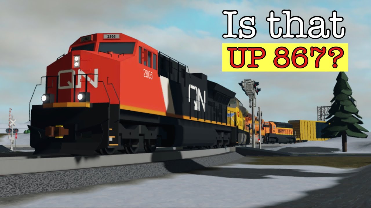 Ex UP 867 Leads 4 engine Manifest In Dallas Texas - YouTube