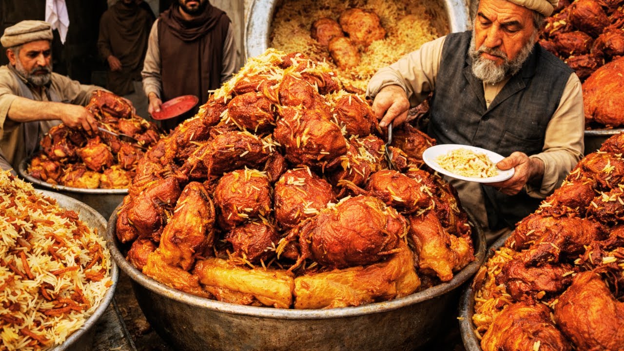 La Comida Callejera Más INTENSA de Pakistán: Biryani Gigante 🍛🔥 ...