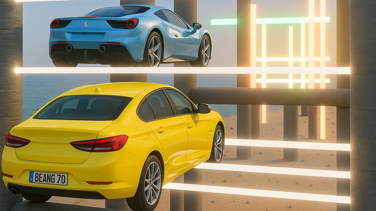 Cars vs Laser Light Challenge – BeamNG Drive Crash Test - YouTube