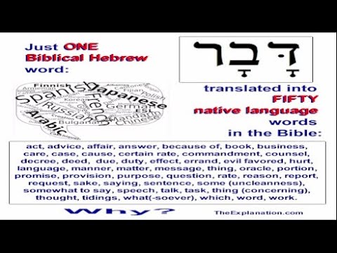 Strong's Concordance Reveals Multiple Meanings for most Biblical Hebrew ...