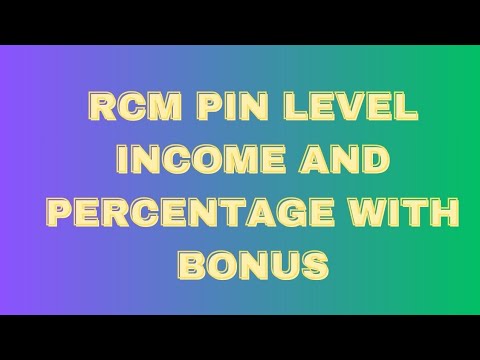 RCM Income Chart ।। Rcm Pin Level ।।RCM Business Monthly Income ।। Rcm ...