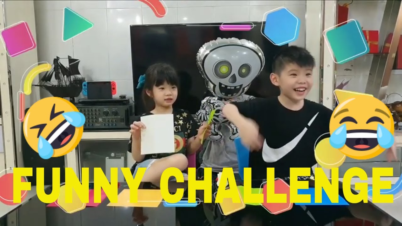 Clara and Cayden Doing Funny Challenge - YouTube