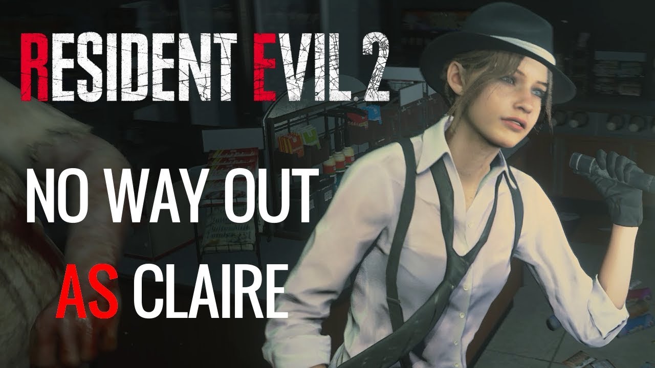 Resident Evil 2 - No Way Out as Claire (less than 60 handgun shots ...