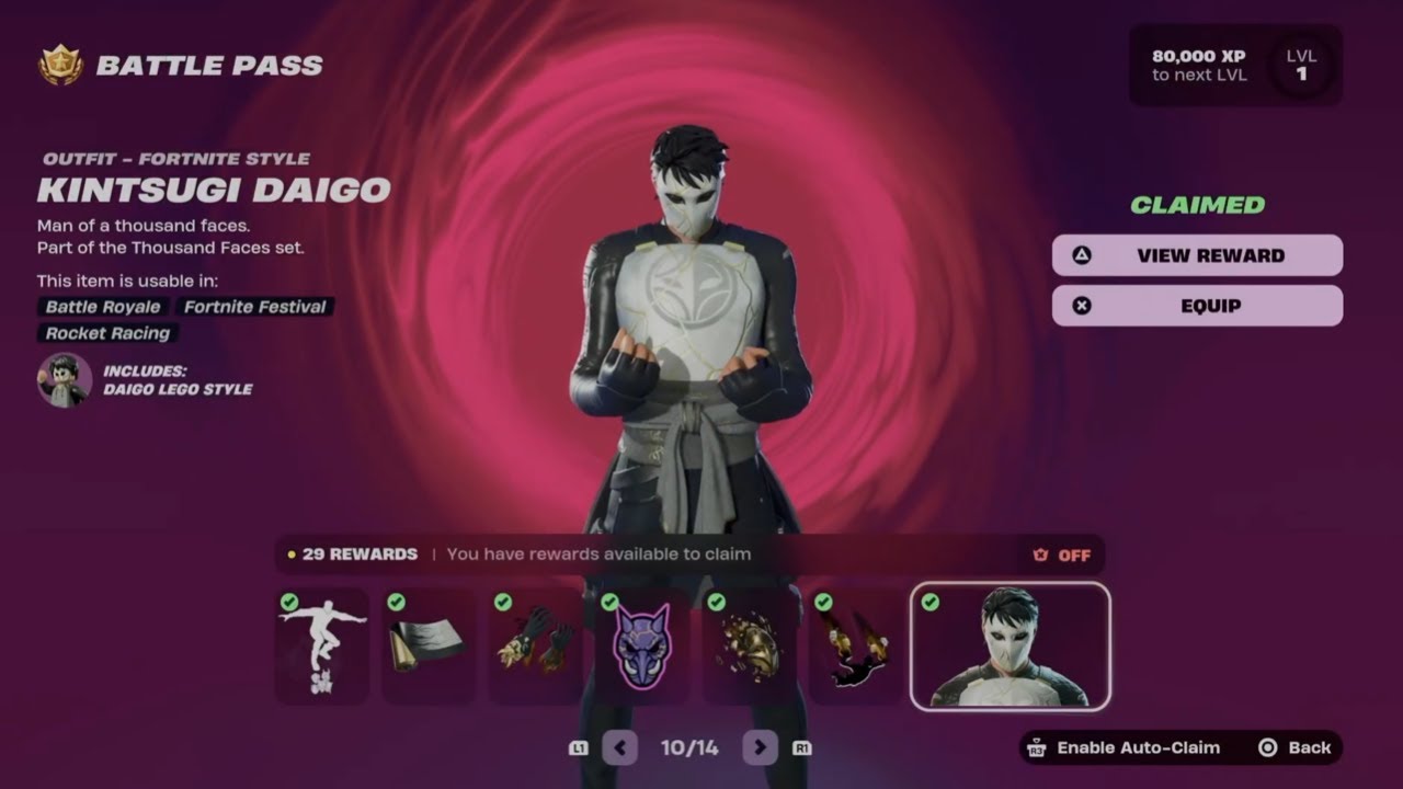 How to Unlock Kintsugi Daigo Skin in Fortnite | Battle Pass Rewards Page 10 - YouTube