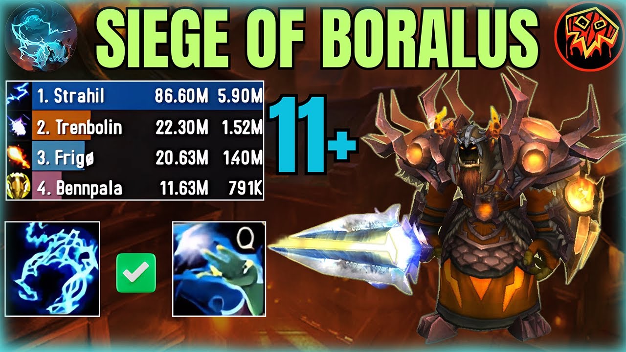 Siege of Boralus Mythic +11|Elemental Shaman TOP DPS Build| - YouTube