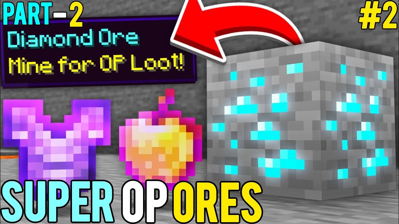 MINECRAFT BUT ORES ARE SUPER OP || MINECRAFT!! GAMEPLAY #2 - YouTube