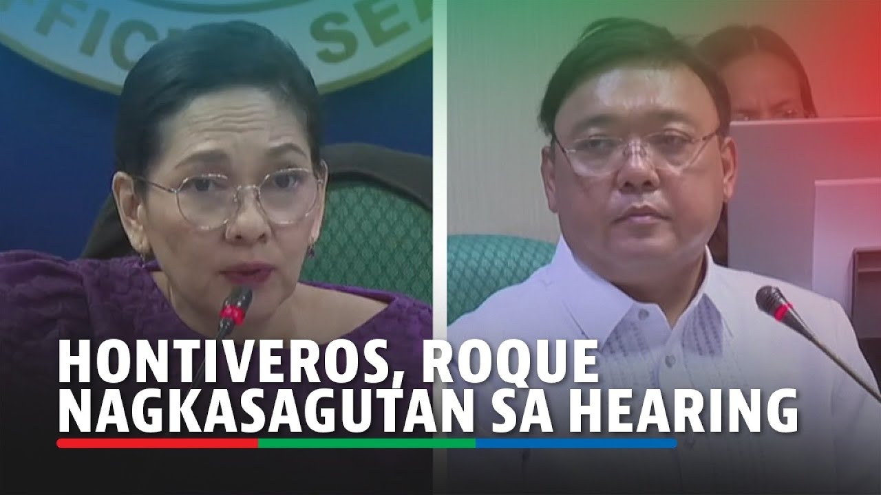 Sen. Risa Hontiveros at Atty. Harry Roque, nagkasagutan sa Senate ...
