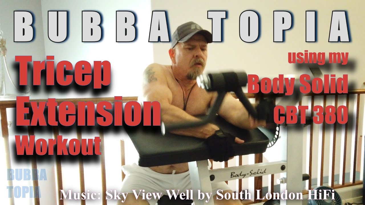 Single Arm Tricep Extension Workout using my Body Solid CBT 380 - YouTube