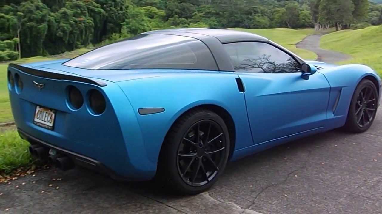 2008 Matte Blue Corvette - YouTube
