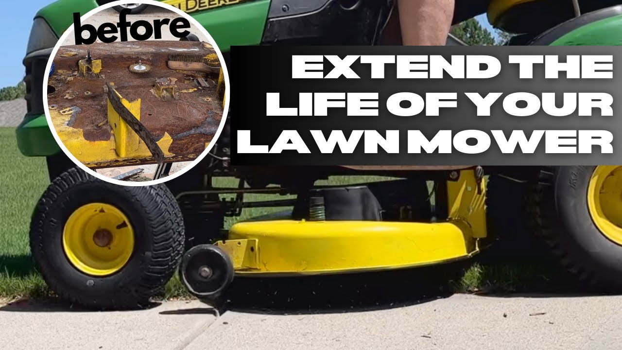 Lawn Mower RUST Removal | John Deere LA115 - YouTube