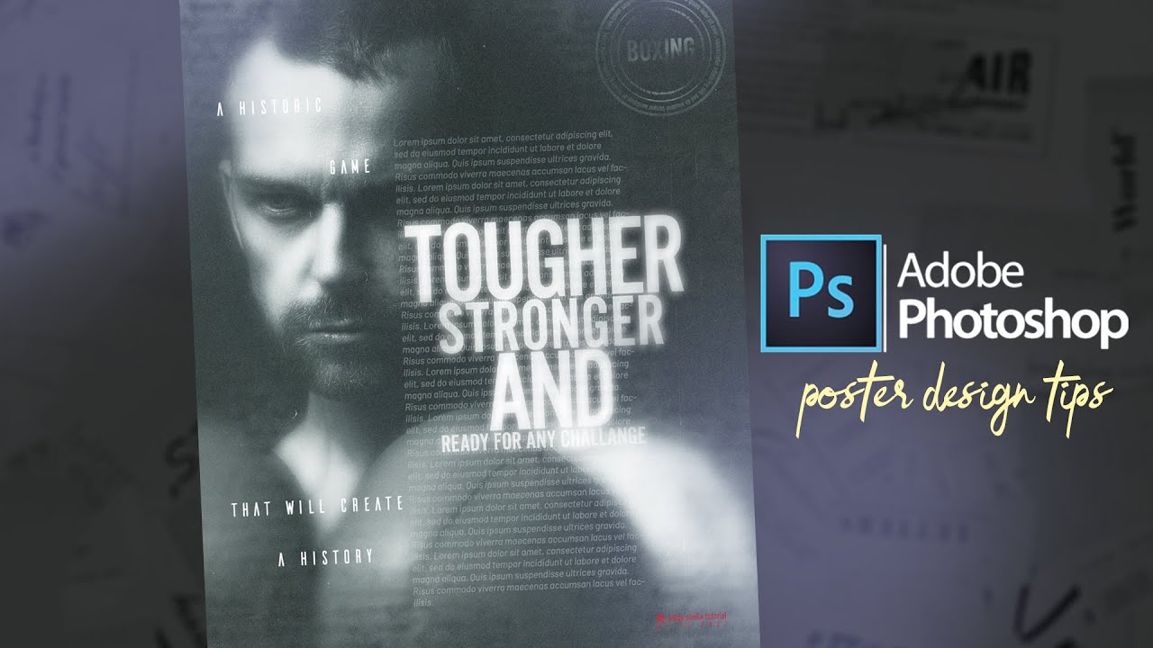 Poster Design Tips l Adobe Photoshop Tutorial - YouTube