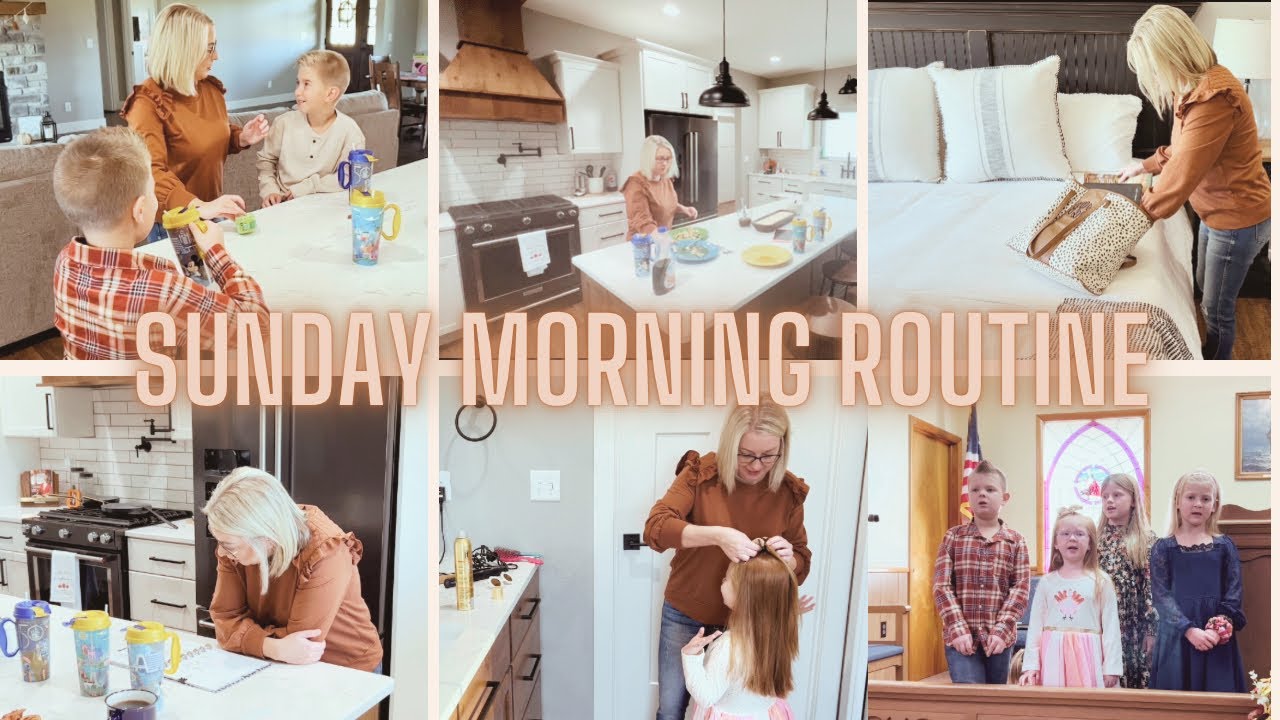 SUNDAY MORNING ROUTINE + GET READY WITH US FOR CHURCH! - YouTube