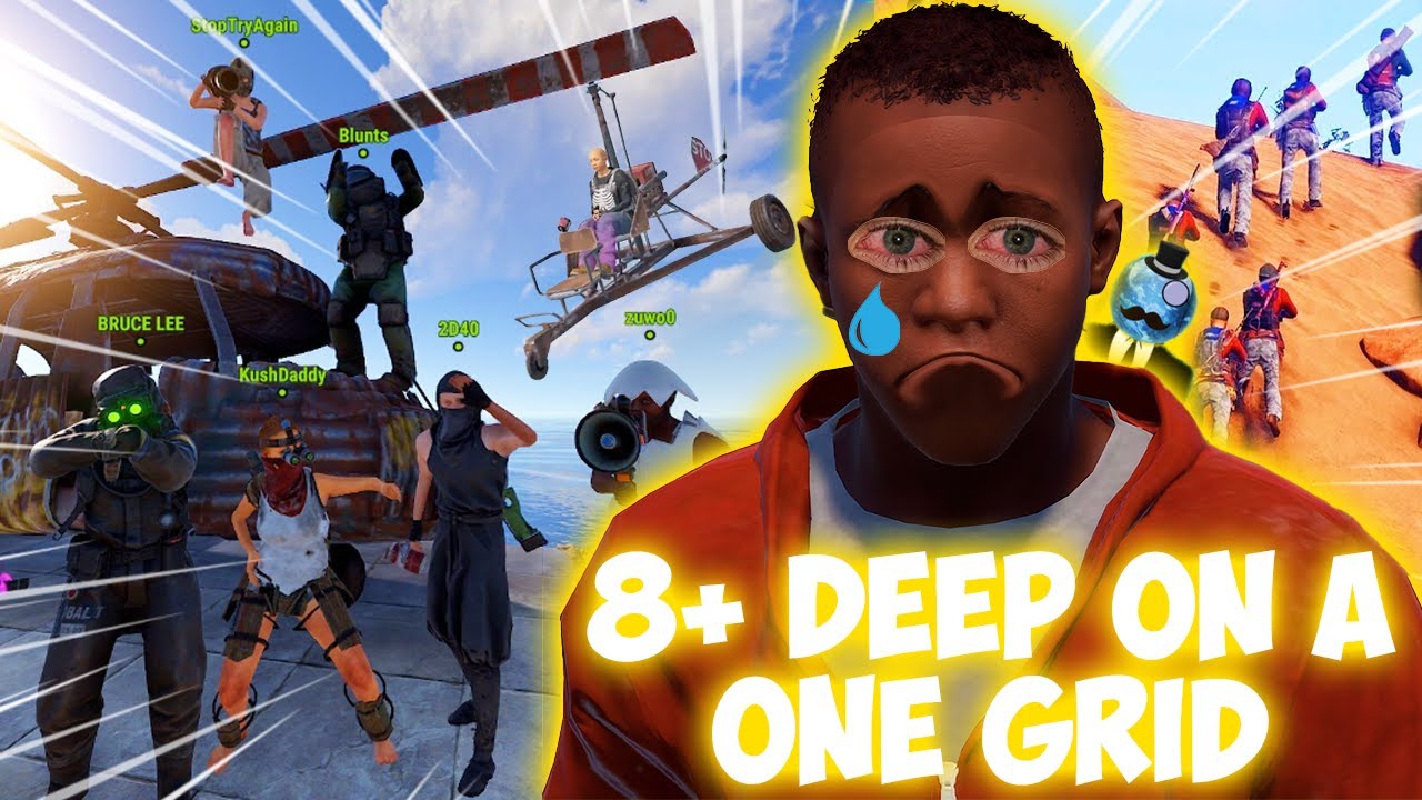 I Played Rust With a BIG CLAN On a ONE GRID Server... AGAIN - YouTube