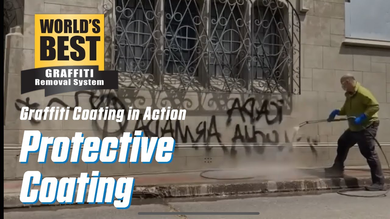World's Best (Anti-) Graffiti Coating in Action - YouTube
