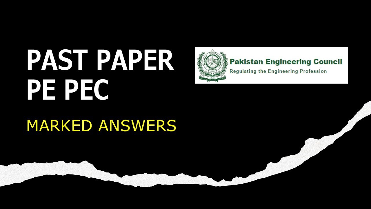 PE PAST PAPER P1 #mcqs #pastpapers #answer #exam #pec #pakistan - YouTube