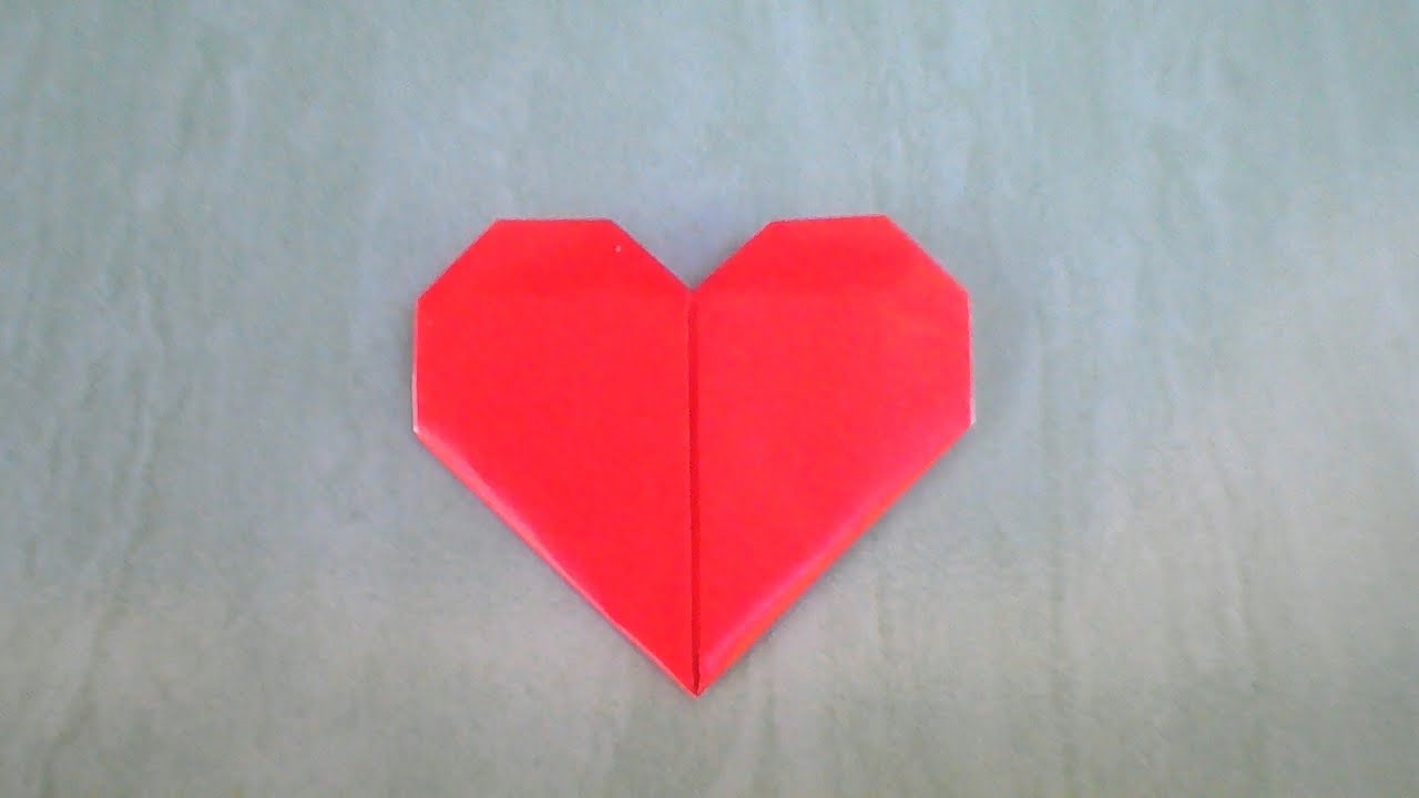 How to make love origami || Origami Heart - YouTube