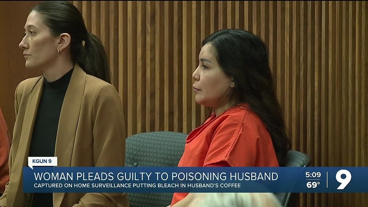 Woman accused of poisoning husband's coffee pleads guilty - YouTube
