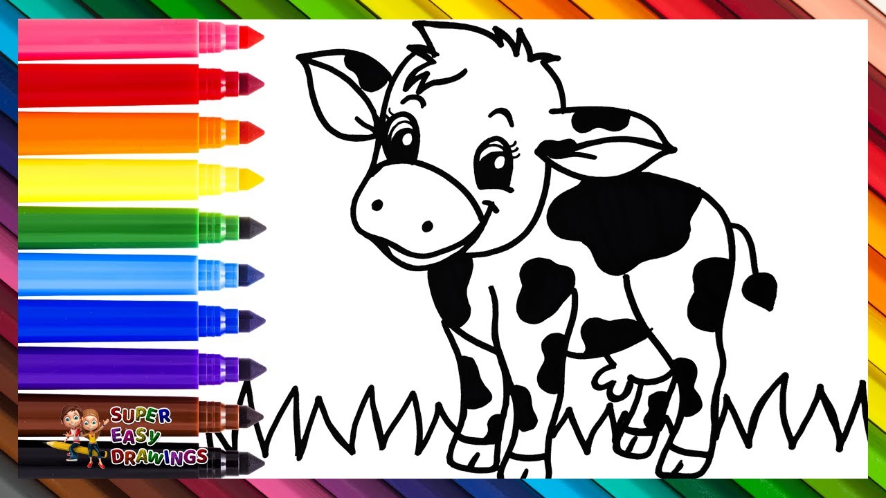 How Do You Draw A Baby Cow