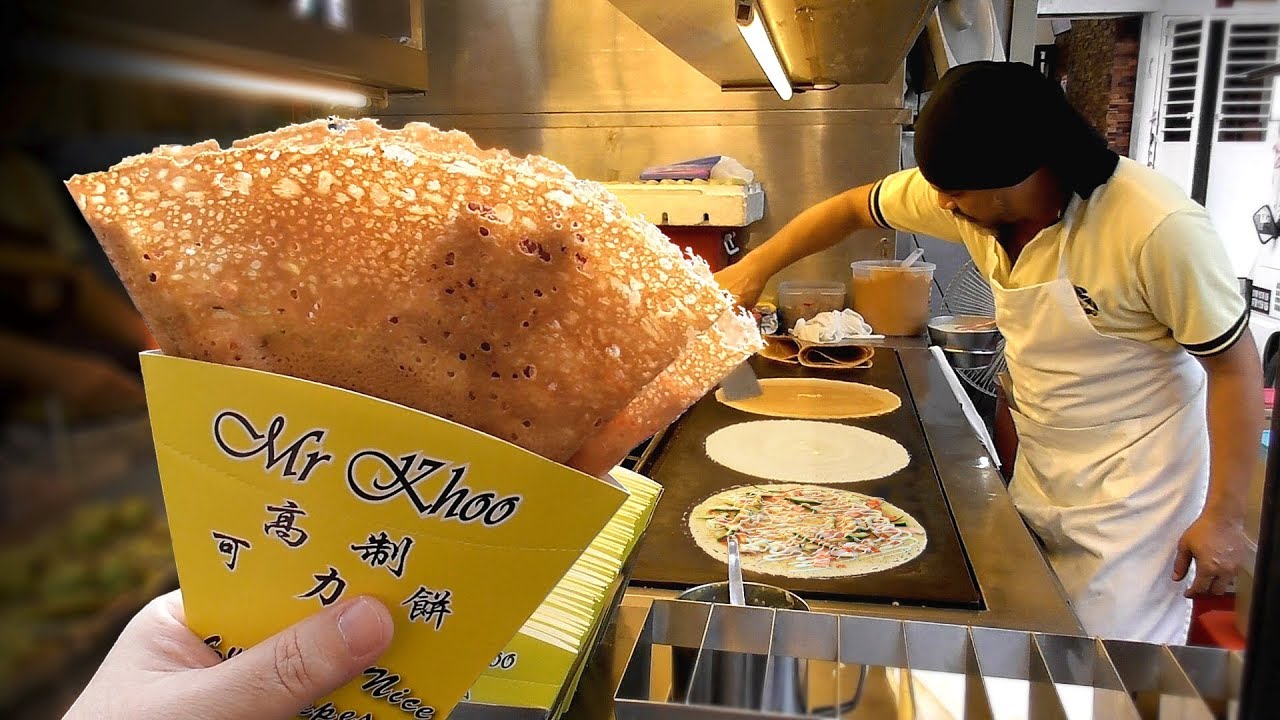 Crepe Master With Amazing Skills - Crispy Crepe | Malaysian Night ...