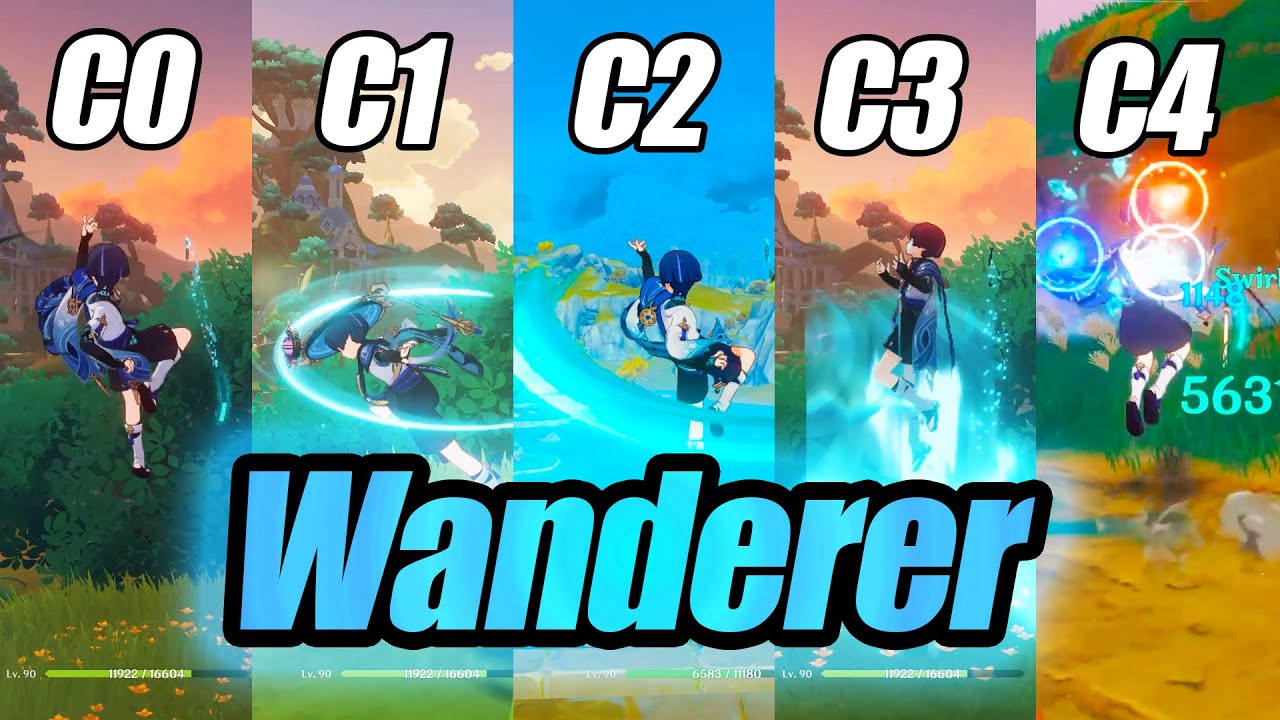 Wanderer Constellation Showcase - Genshin Impact Guide Part#1/2 - YouTube