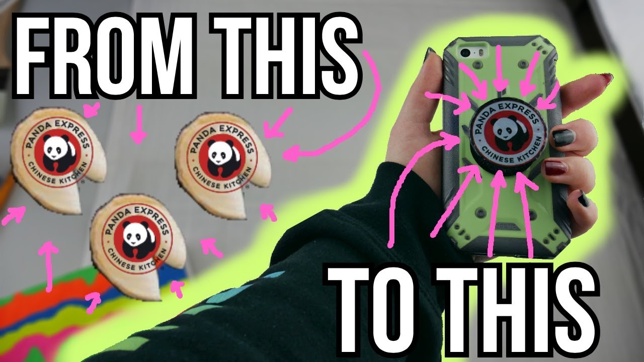 How To Make A DIY Custom Panda Express Popsocket Using A Fortune Cookie ...