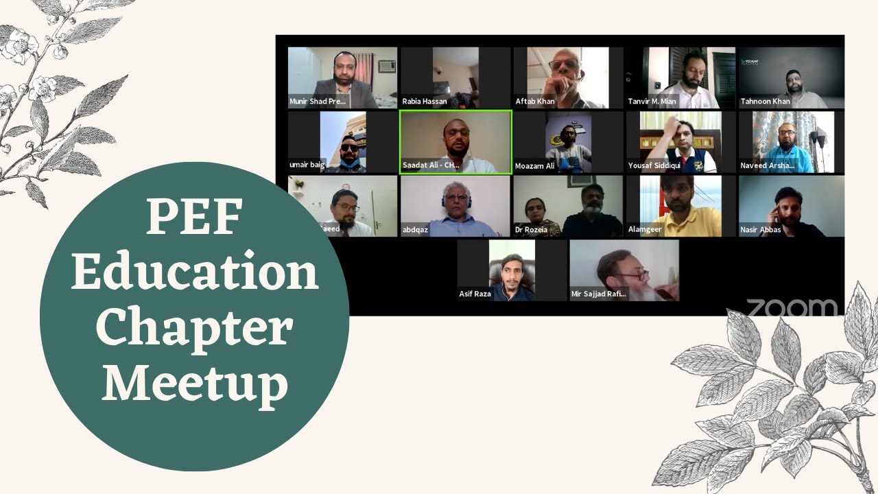 PEF Education Chapter Meetup | PEF | 2020 - YouTube