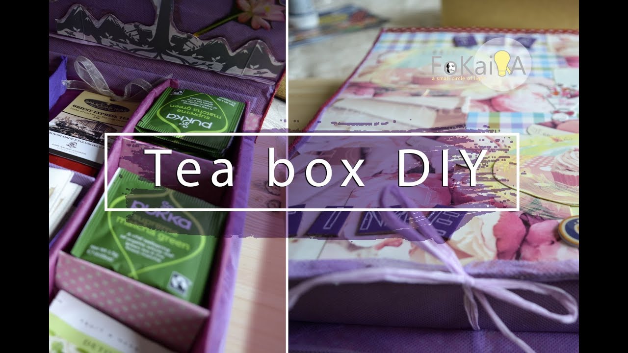 DIY Tea box from recycled materials | mini idea 132 - YouTube