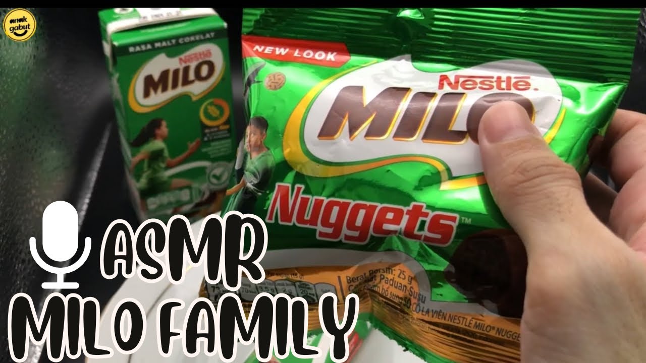 ASMR MILO PARTY, MILO CEREAL BAR, MILO NUGGET, MILO MILK🤤 #asmr #milo # ...