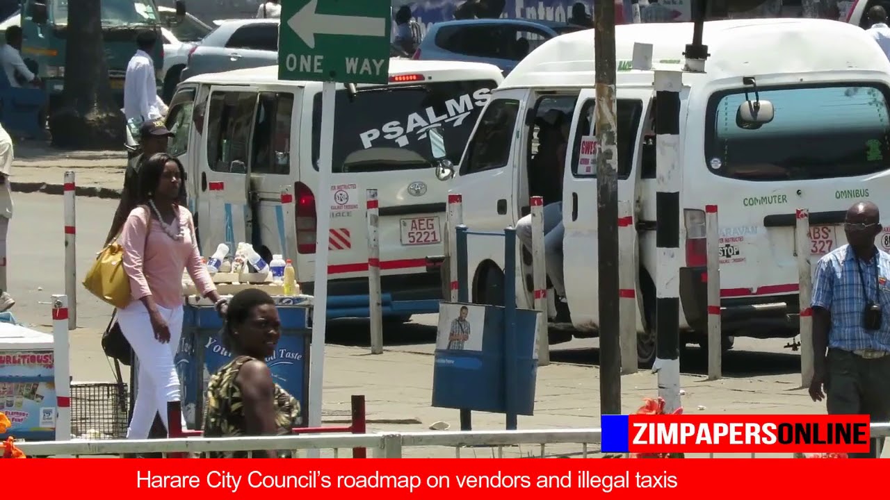 Harare City Council’s road-map on vendors and illegal taxis - YouTube