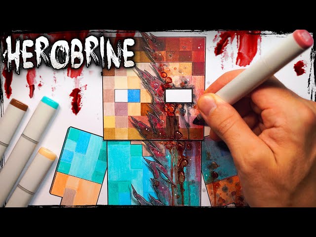 Herobrine Creepypasta Tegning