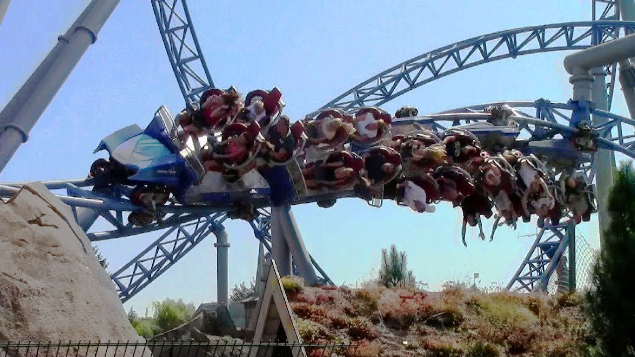 blue fire Megacoaster off-ride HD Europa Park - YouTube