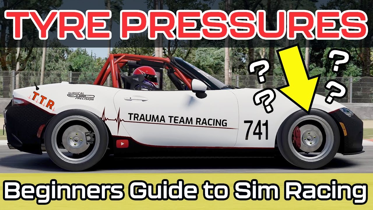 How to Adjust Tyre Pressures in Sim Racing? - Beginners Guide - YouTube