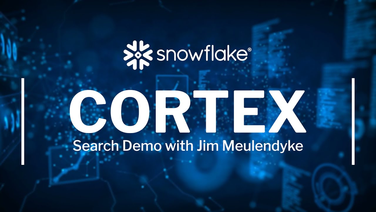 Snowflake Cortex Search Demo - YouTube