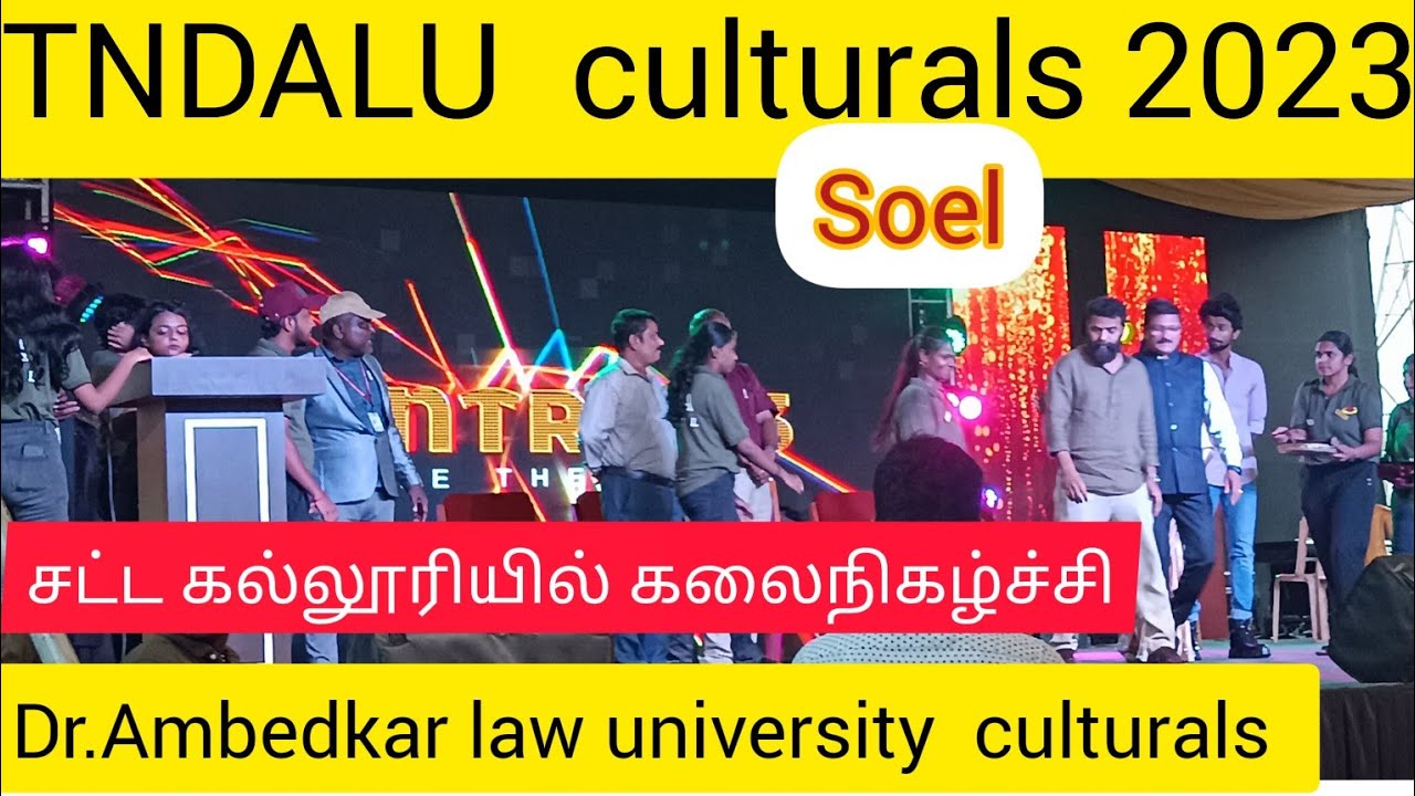 law college culturals 2023/TNDALU law university cultural Events - YouTube