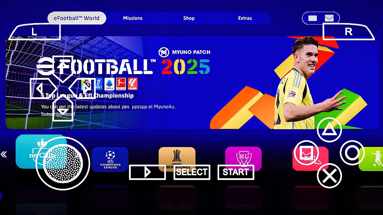 eFootball PES 2025 PPSSPP New Patch Update Font Name New Kits & Stadium ...