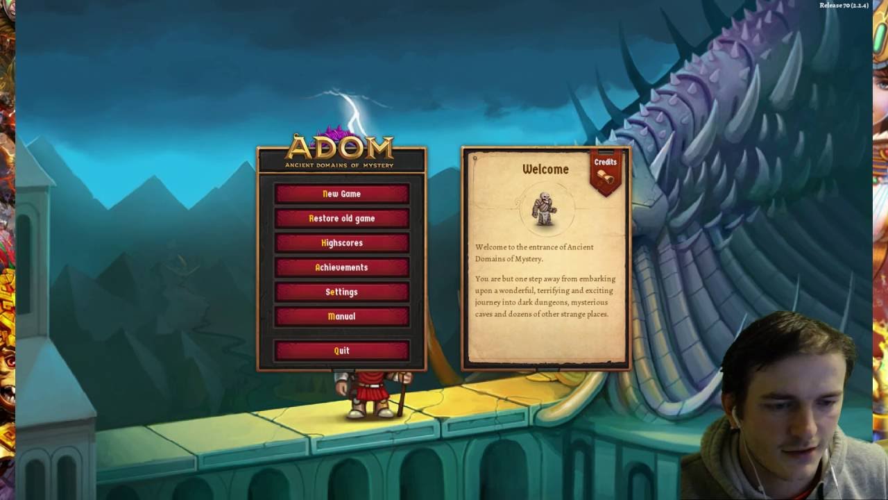 Ancient Domains Of Mystery DIE, MAGGOT! ♣ ADOM roguelike game video ...