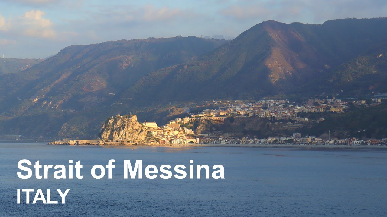 Strait of Messina Italy | passage with a cruise ship | Maritime ...