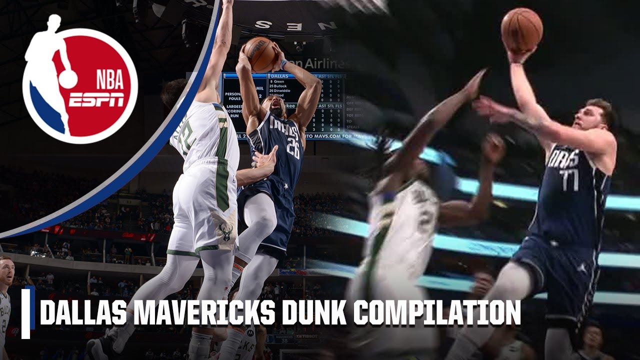 The Mavericks had a dunk contest of their own vs. the Bucks 😅 - YouTube