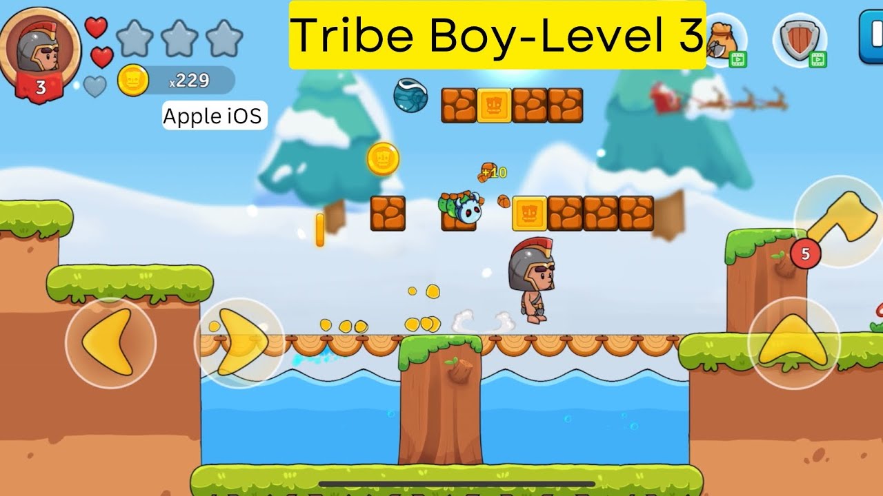 (iPhone) Tribe Boy - How To Play Level 3 Apple iOS Gameplay - YouTube