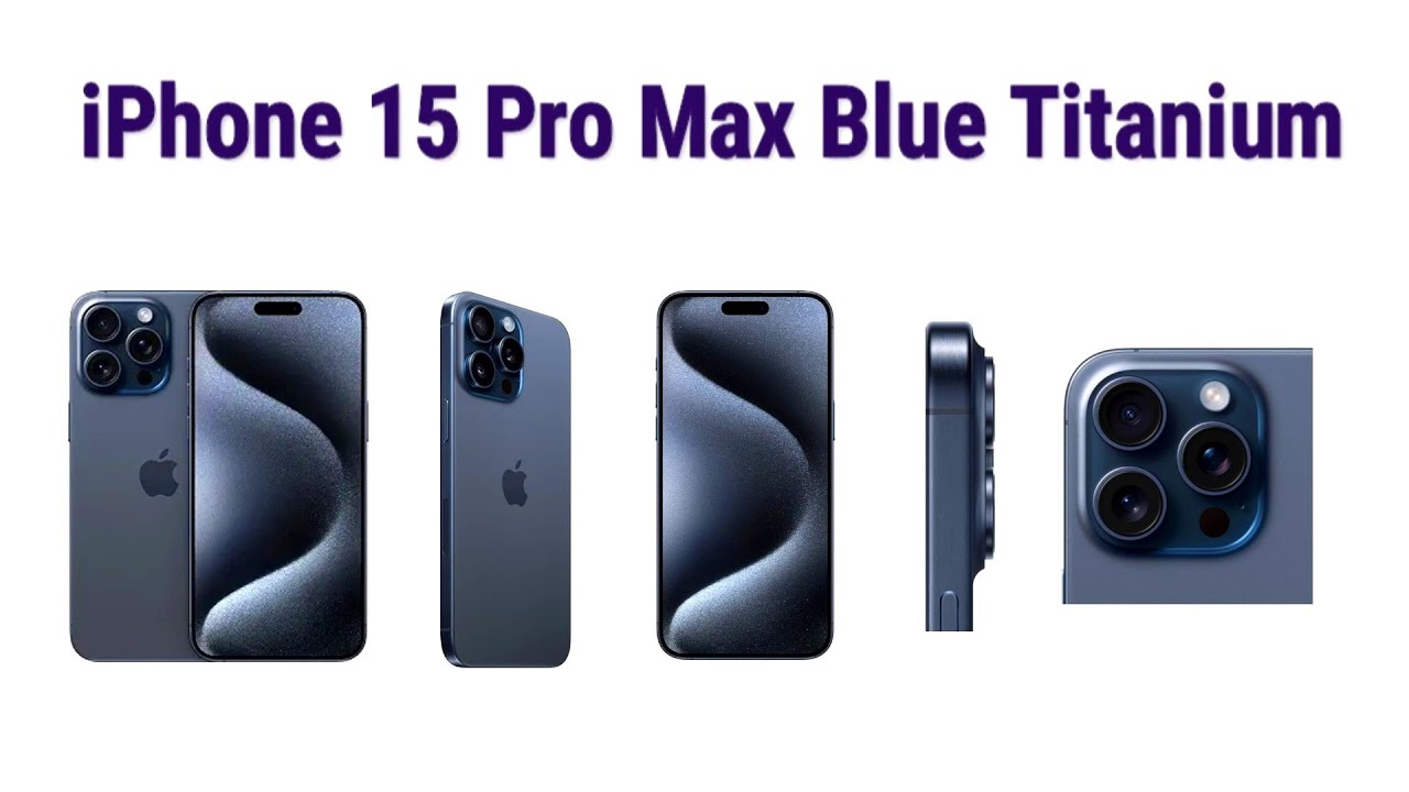Apple iPhone 15 Pro Max, Blue Titanium | #iphone15promax - YouTube