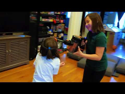 Pulling Your Sister's Hair with Handheld Electric Vacuum Fun